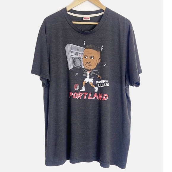 HOMAGE | Shirts | Homage Dame Lillard Blazers Tshirt Xxl | Poshmark